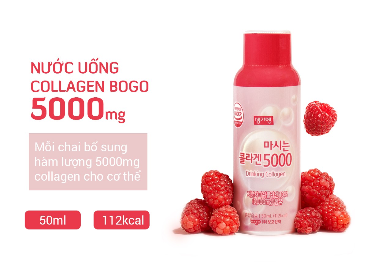 Nước Uống Collagen Dưỡng Trắng Chống Lão Hóa Bogo 5000 mg Hàn Quốc-Mỹ ...